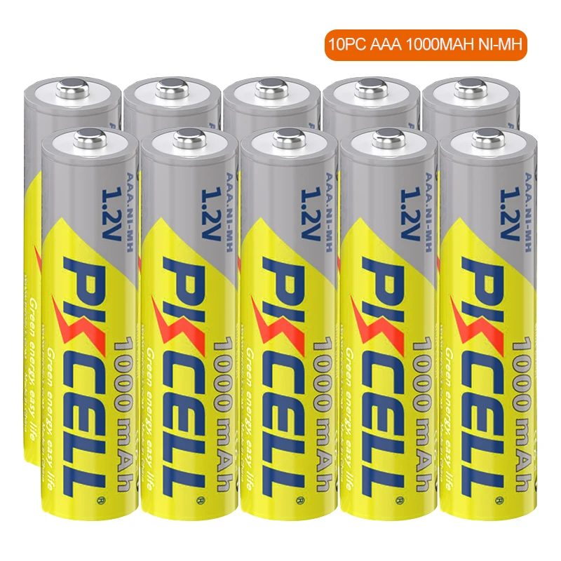2PC-4PC-10PC-20PC-1000mAh-Ni-MH-AAA-Battery-AAA-NIMH-Rechargeable ...