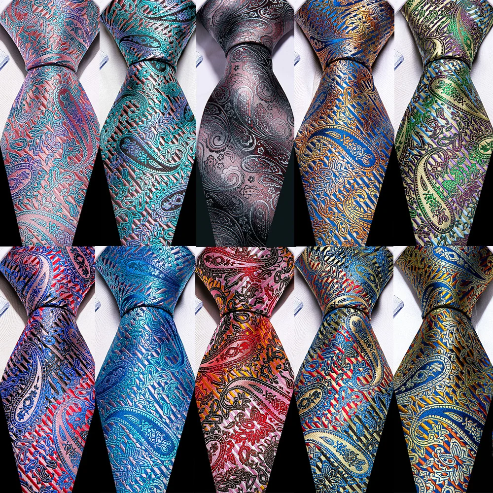 Elegant Wedding Men Tie Designer Silk Woven Suit Handkerchief Cufflinks ...