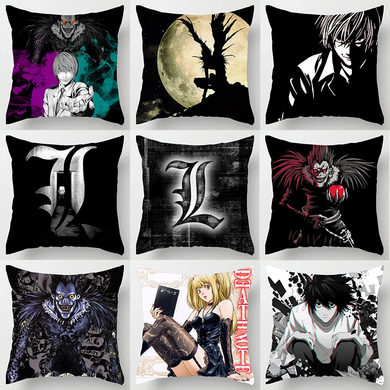 Anime Death Note L Ryuuku Ryuk Printed Pillow Cover Grim Reaper Ryuk ...