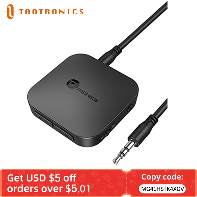 TaoTronics-Wireless-adapter-Bluetooth-5-0-Transmitter-Receiver-3-5mm ...