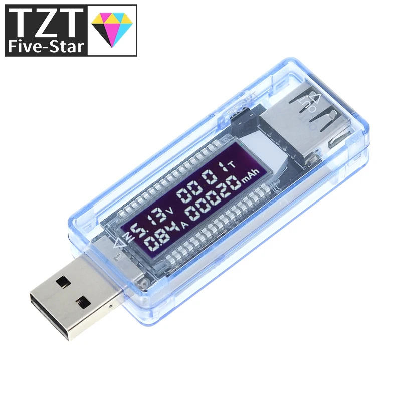 Voltage-Meters-Current-Voltage-Capacity-Battery-Tester-USB-Volt-Current ...