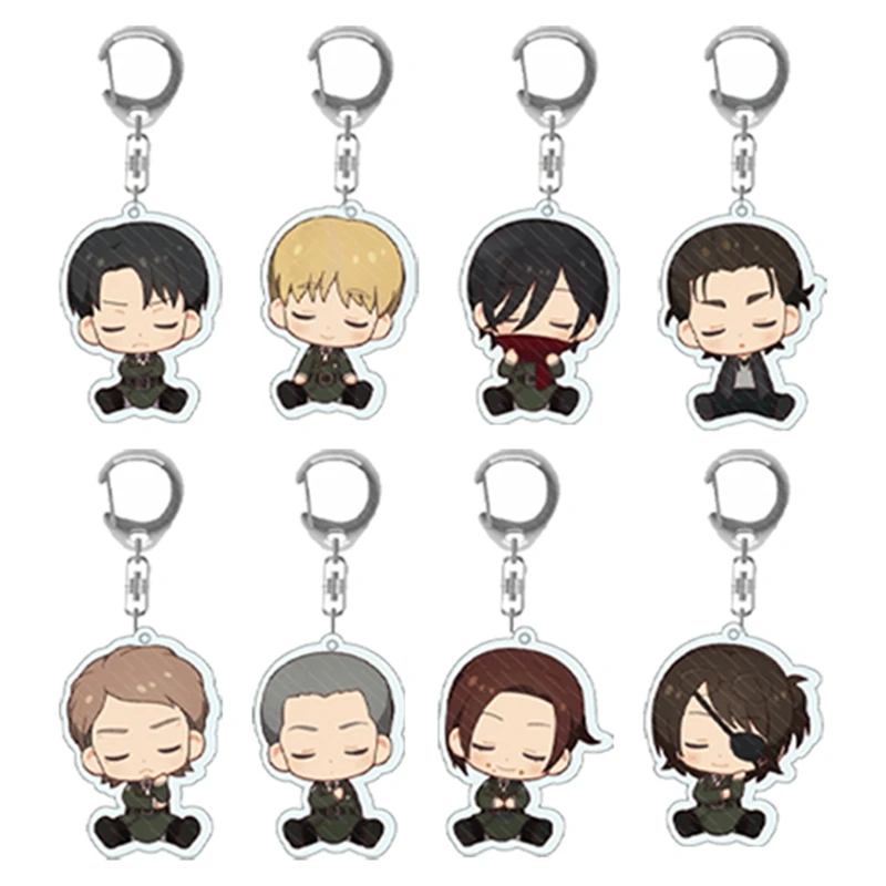 Attack-on-Titan-Anime-Cosplay-Keychains-Levi-Ackerman-Eren-Jaeger ...