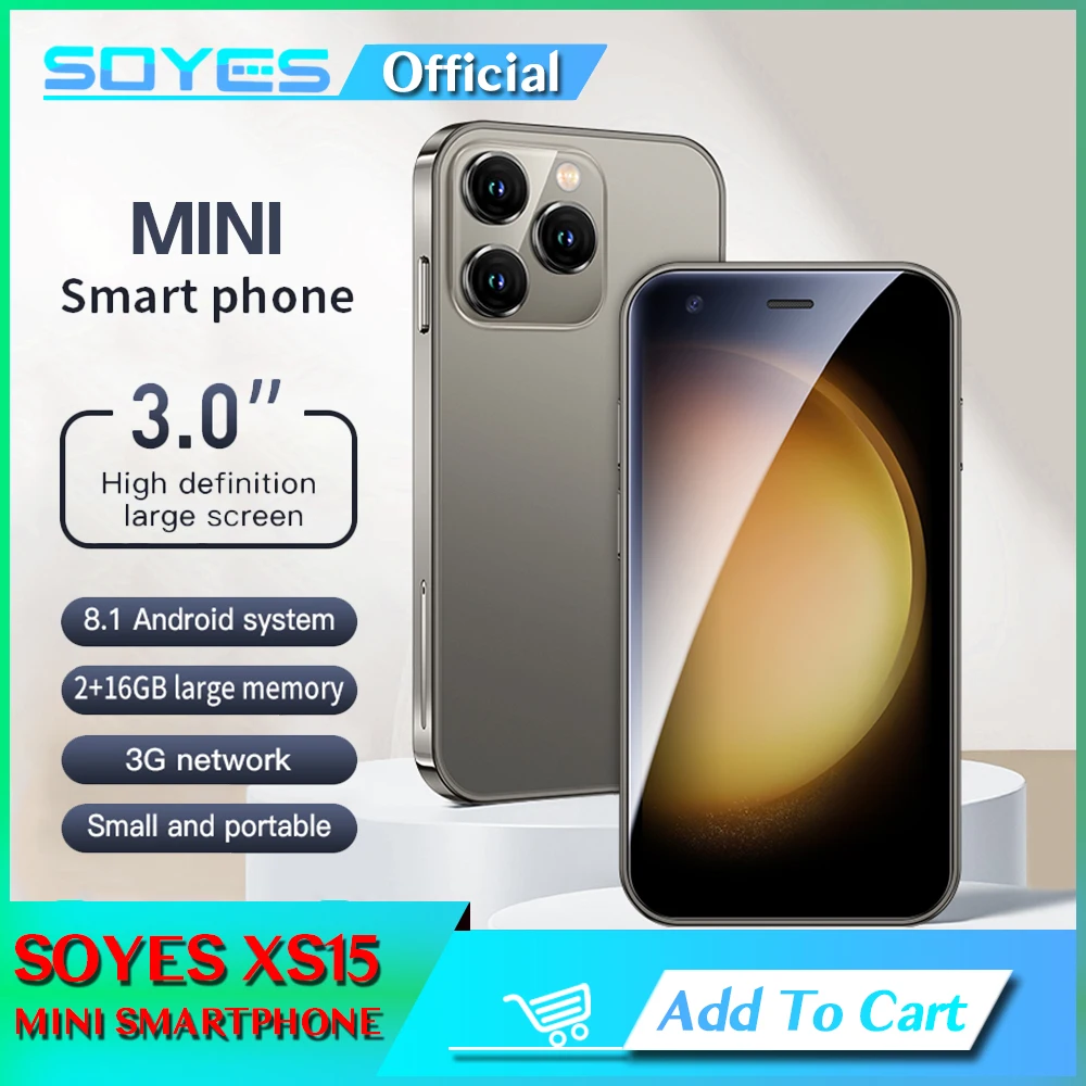 SOYES XS15 XS20 Pro Series Mini Android8.1 Smart Phone 3.0 Inches 2GB RAM 16GB ROM Dual SIM ...