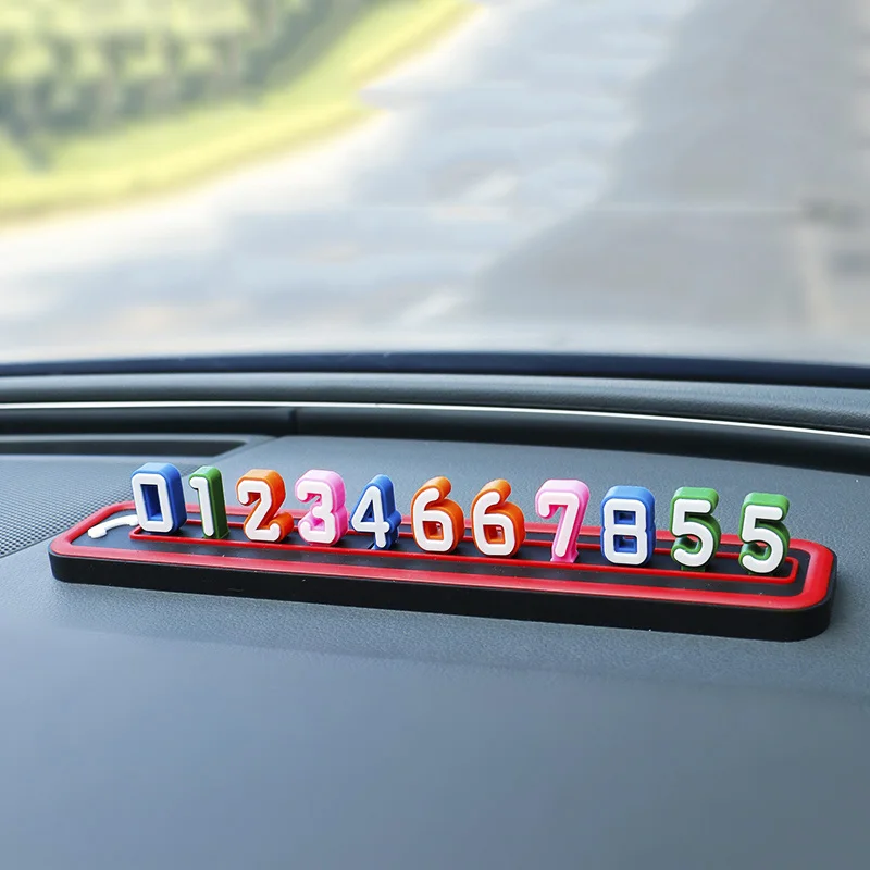 Luminous-Car-Temporary-Parking-Card-Phone-Number-Plate-Magnetic ...