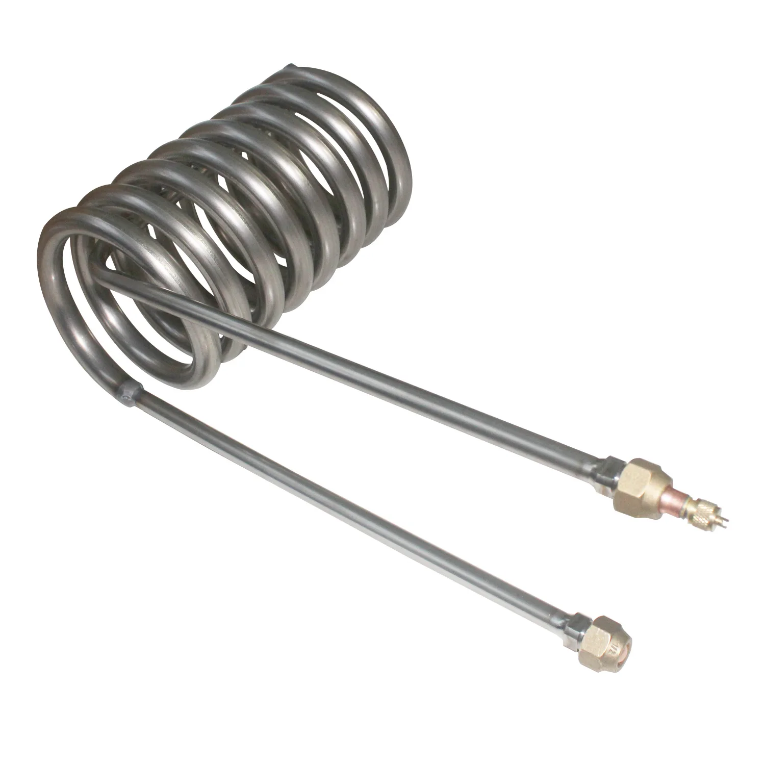 1PC Titanium tube Coil Evaporator 1P-2P Refrigeration titanium tube for ...