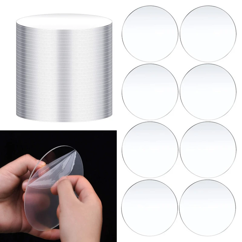 50-100PCS-Clear-Acrylic-Round-Blank-Board-10cm-Round-Acrylic-Disc-For ...