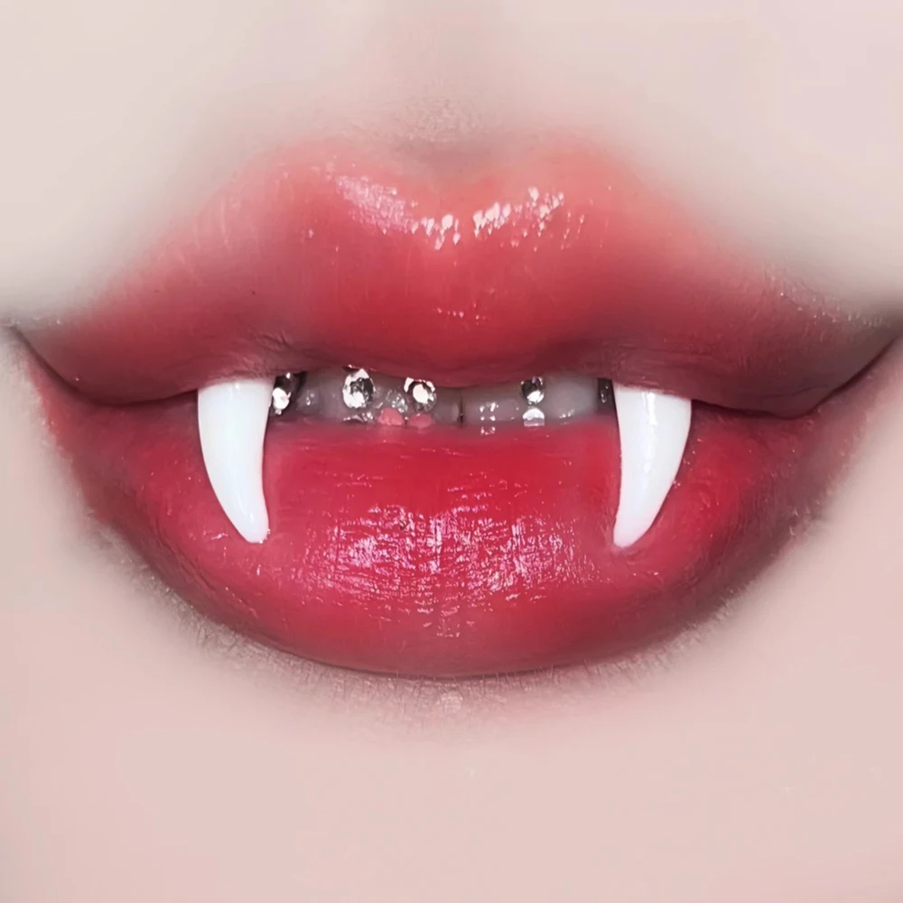 1PC-Lip-Frenulum-Piercing-Fangs-Pircing-Labret-Vertical-Zombie-Vampire ...