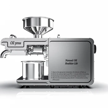 220V/110V Heat Cold Home Oil Press Machine For Pressing Olive Oil ...