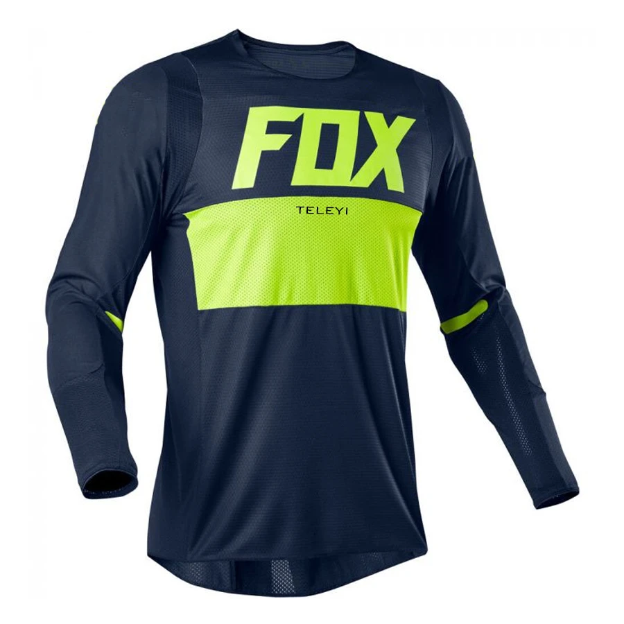 fox teleyi Men Downhill Jerseys MTB Bike Shirts Offroad DH Motorcycle ...