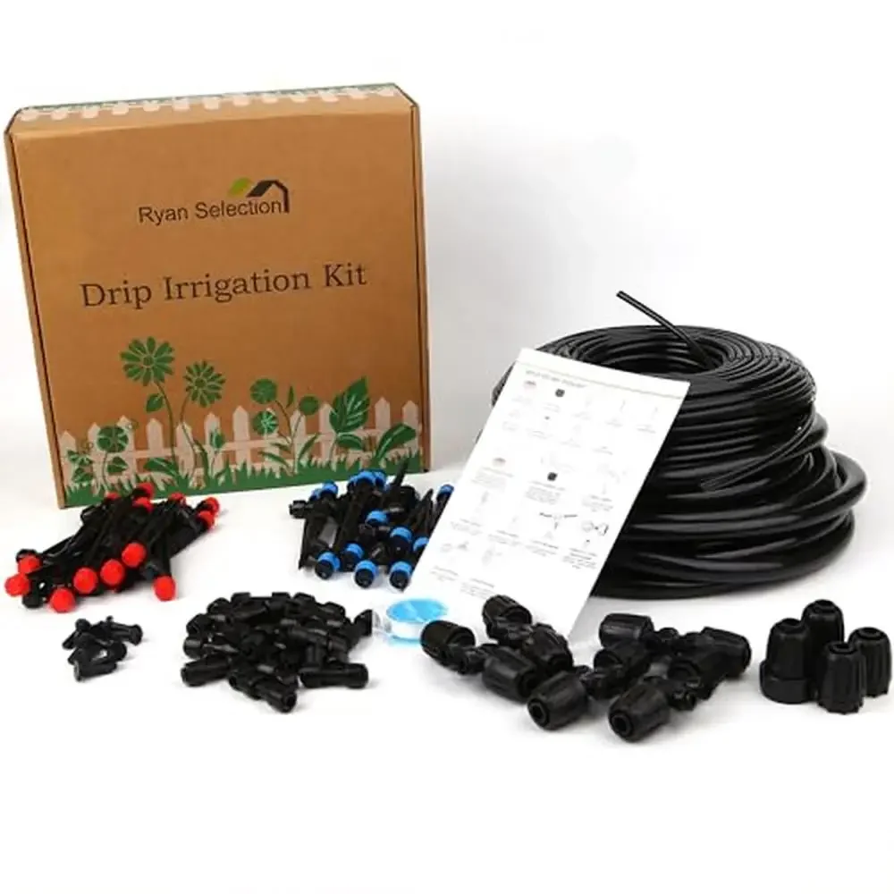 200ft-Adjustable-Drip-Irrigation-Kit-Quick-Connect-Leakproof-Garden ...