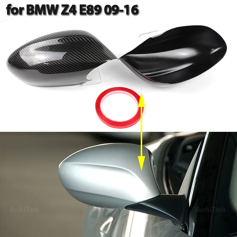 Real-Carbon-Fiber-Rearview-Mirror-Cover-Wing-Side-Mirror-Cap-Fit-For ...