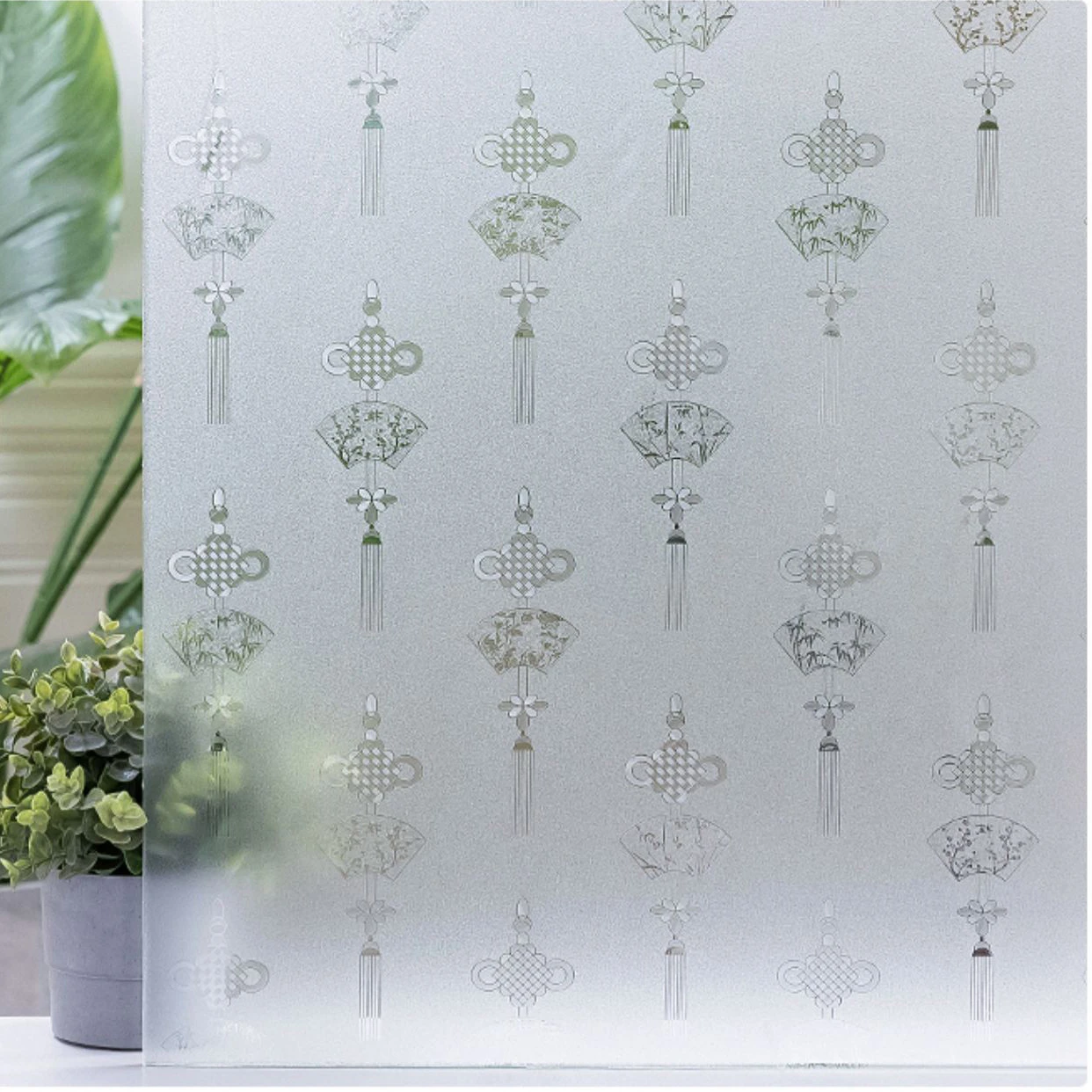 No Glue Frosted Anti peep Glass Sticker Window Opaque Bathroom Matting ...