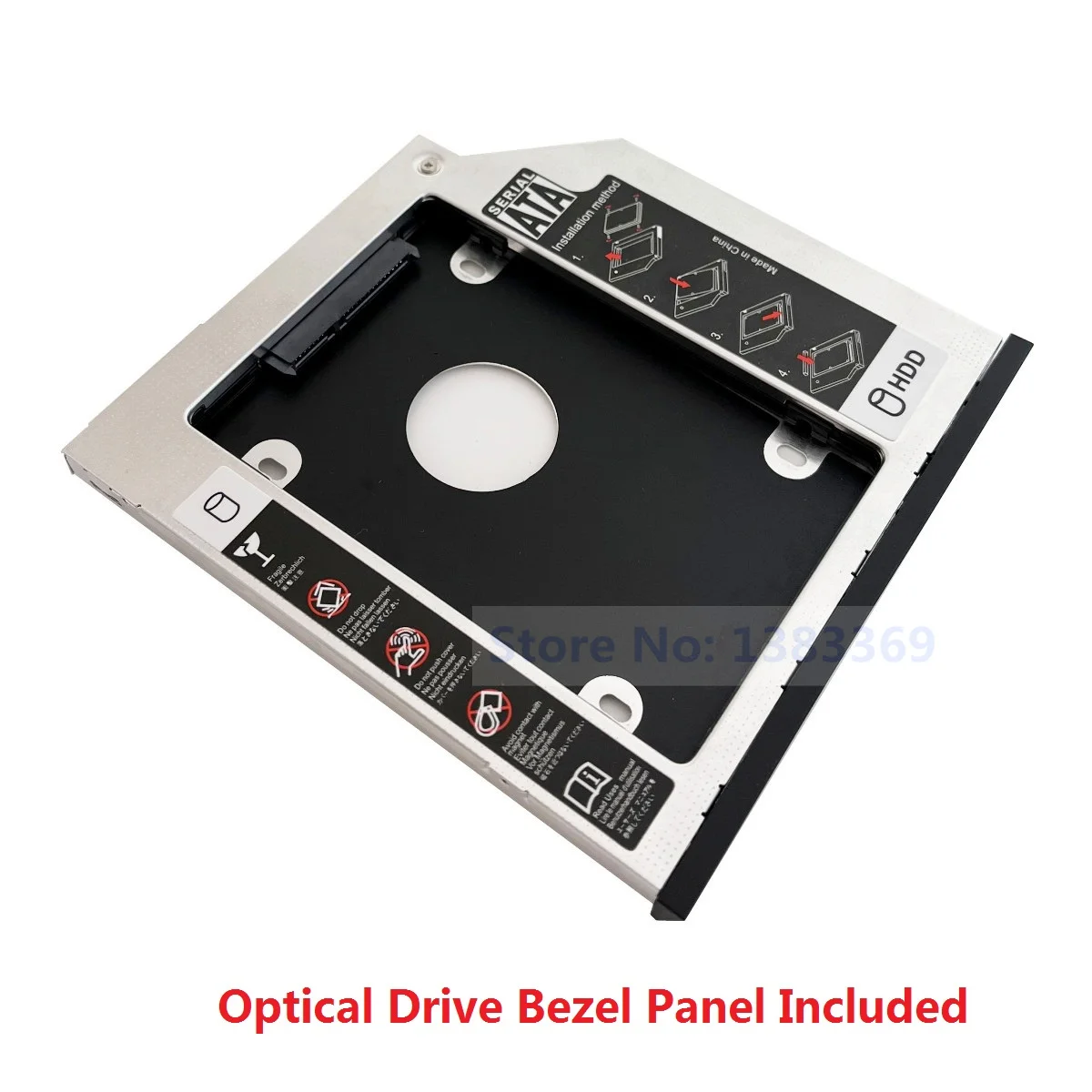 with-Bezel-Front-Panel-2nd-HDD-SSD-Hard-Drive-SATA-Enclosure-Case ...