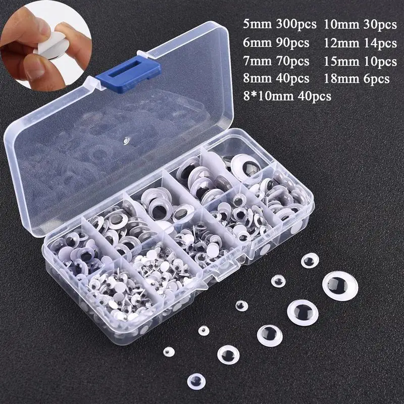 Nerdy-Decorative-Eyes-Black-White-Eyes-Stick-Anywhere-Movable-Children ...