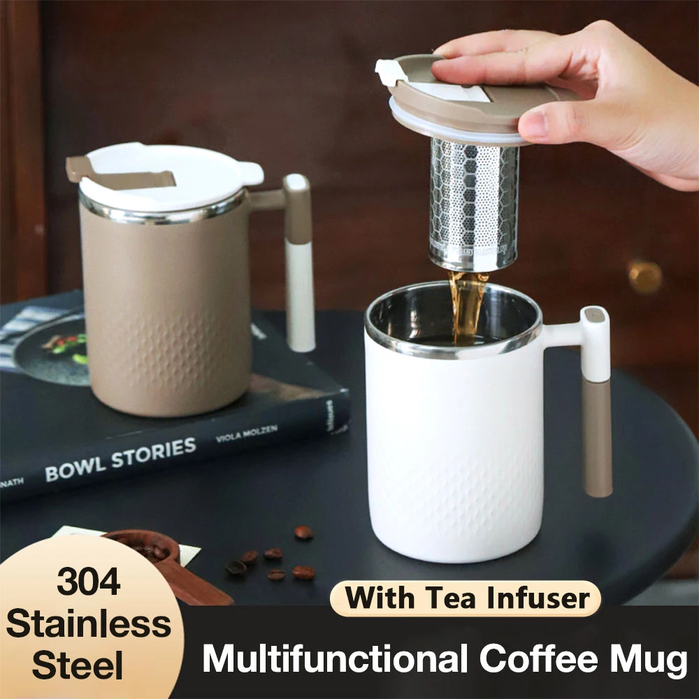 450ML-Coffee-Cups-Mug-with-Tea-Infuser-Portable-Office-Leakproof-Tea ...