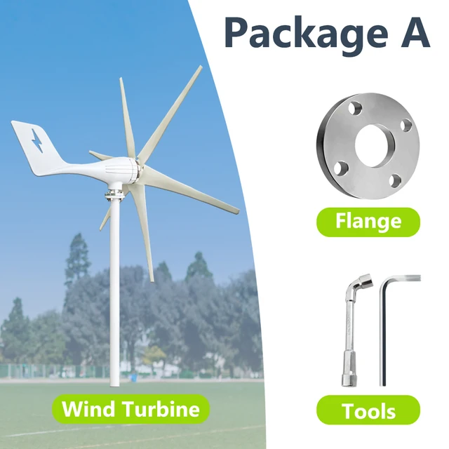 【Higher-Output】Horizontal Wind Turbine Generator 3000W Windmill w/MPPT ...