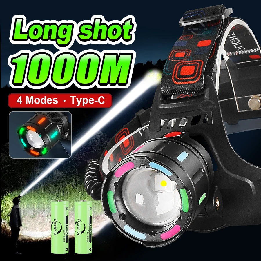 Super-Bright-Head-Flashlight-Fluorescence-Fishing-Headlamp-4-Modes-USB ...