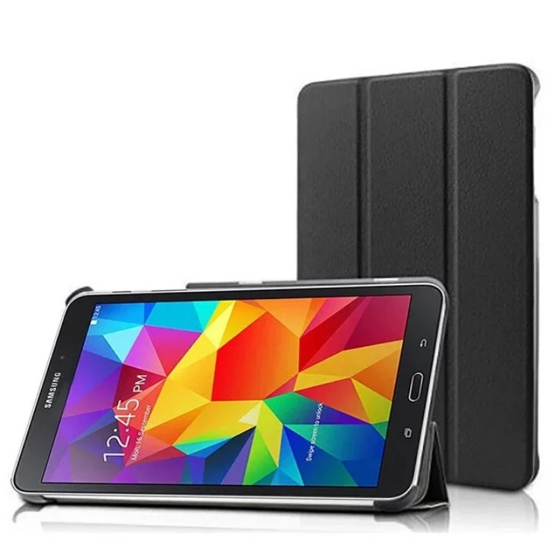 Case For Galaxy Tab 4 8.0 Funda Slim 3-folded Stand Cover For Samsung ...