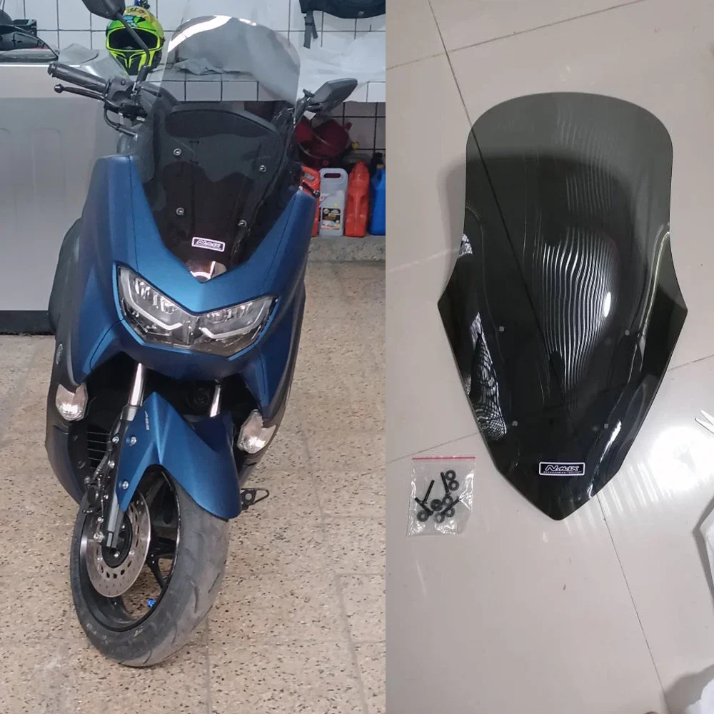 Motorcycle-Windshield-For-Yamaha-Nmax-155-Windscreen-Wind-Deflector ...