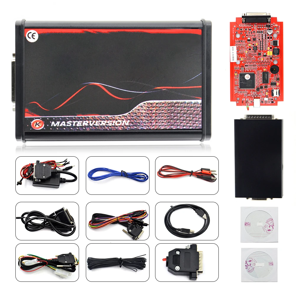 Online V2 V2.80 KESS V5.017 KTAG V7.020 4 LED 2.25 Car ECU Programmer ...