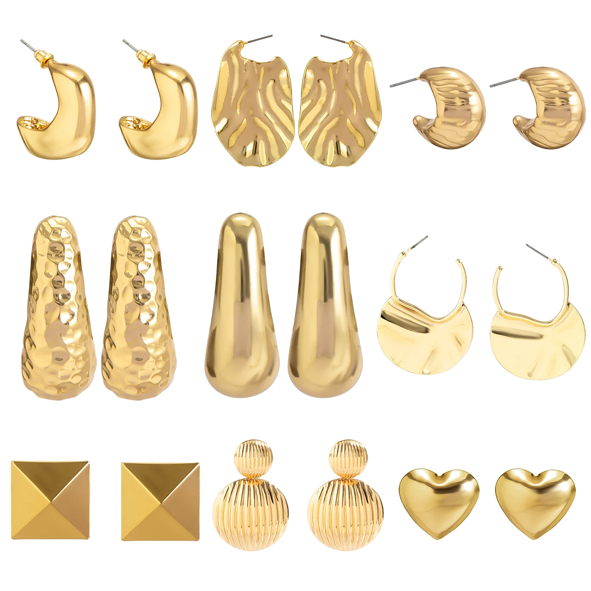 Pendientes-minimalistas-de-Metal-para-mujer-aretes-peque-os-de-gota-de ...