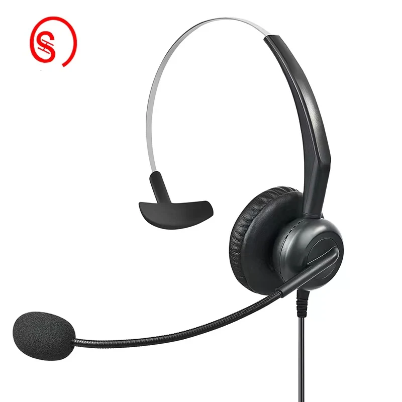 VF31 Wired Earphone,Noise Reduction with voice control,Call center ...