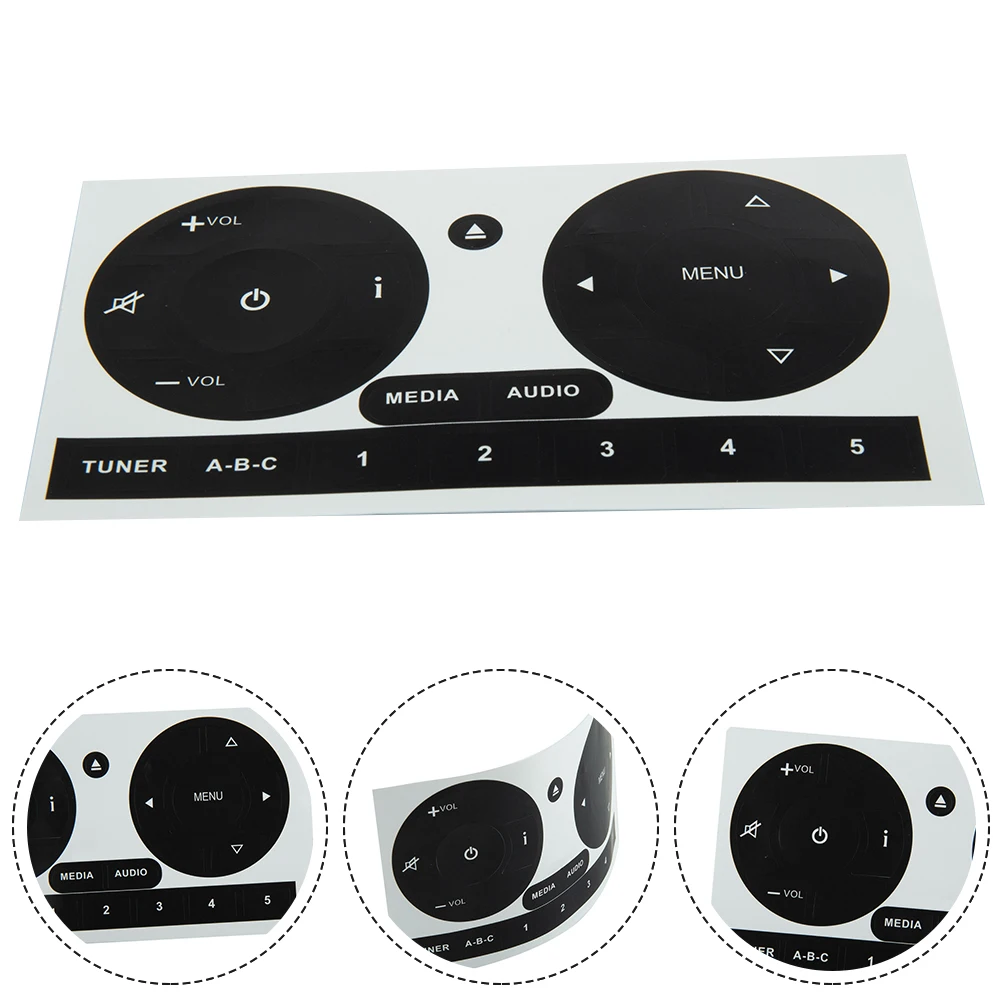 Car-Radio-Stereo-Worn-Peeling-Button-Repair-Stickers-For-Automotive ...
