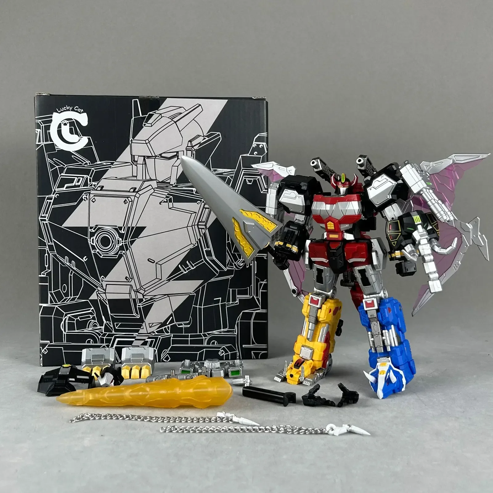 Figuras-de-acci-n-de-Anime-de-Lucky-Cat-Megazord-MICRO-COSMOS-MC03 ...