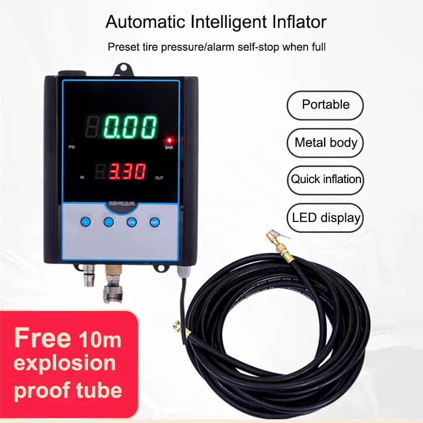 Wall-mounted-Digital-Tyre-Pressure-Gauge-Automatic-tyre-infaltor-inflation-gun-air-gauge ...