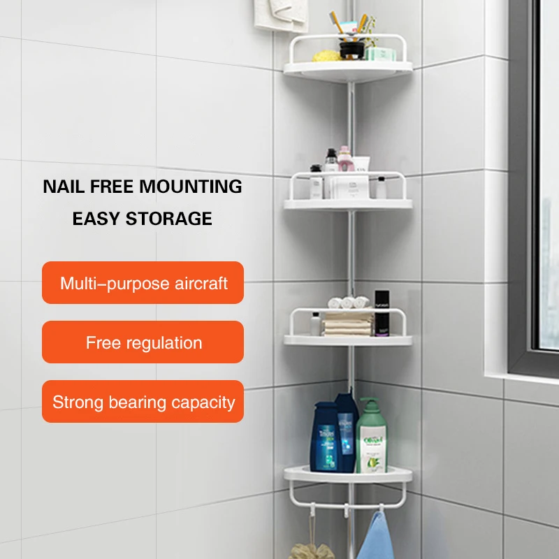 Bathroom-Shelf-No-Drill-Corner-Shelf-Triangle-Shower-Storage-Rack ...