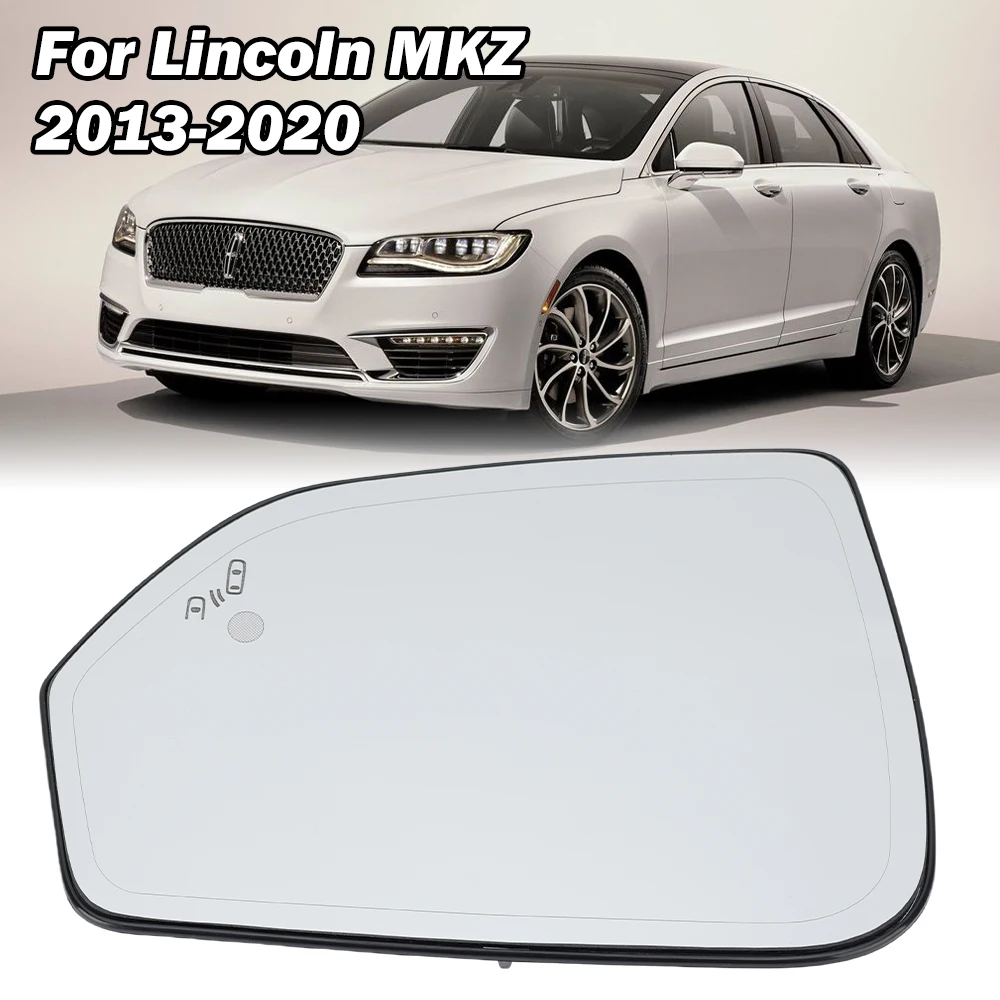 Heated Side Rearview Mirrors Glass Lens Replacements For Lincoln MKZ ...