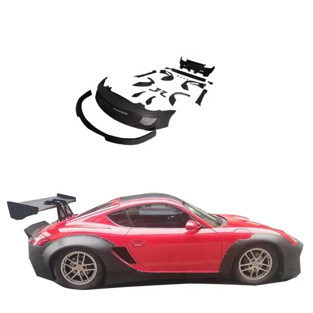 JDM-Rampage-Style-Wide-Body-kits-For-Porsche-987-Cayman-Upgrade-To ...