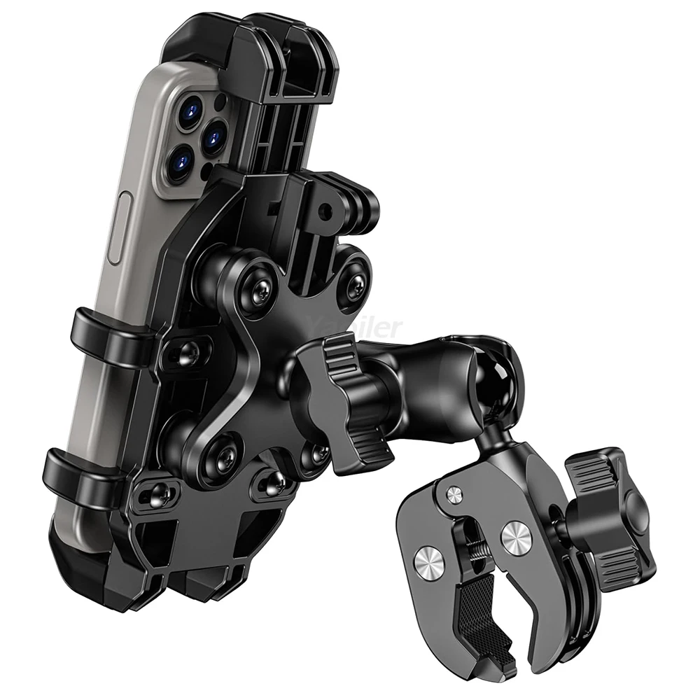 Motorcycle Phone Mount Holder Vibration Dampener Anti-Shake Clamp Fit ...