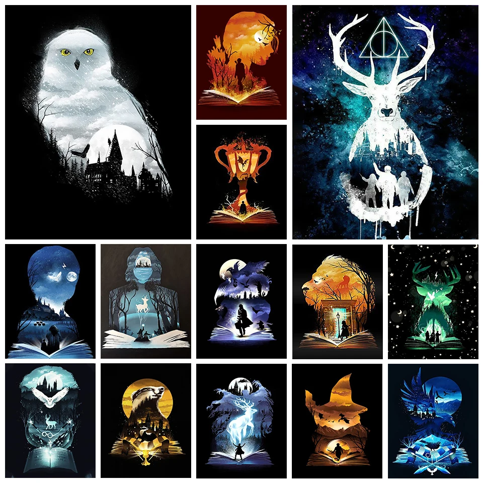 Handmade-DIY-Harry-Potter-Diamond-Painting-Kit-Water-Diamond-Cross ...