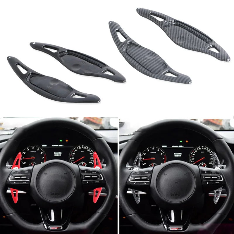 Carbon Fiber Car ABS Paddle Shifters Steering Wheel Shift Paddles ...