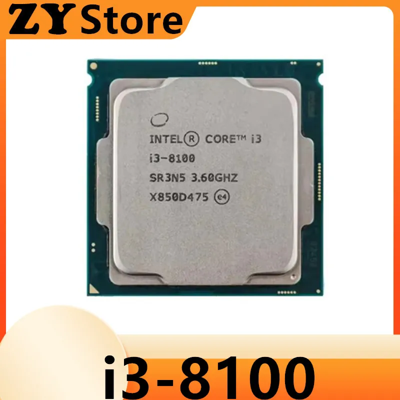 인텔 코어 i3-8100 i3 8100 3.6GHz 쿼드 코어 쿼드 스레드 CPU 6M 85W LGA 1151 ...