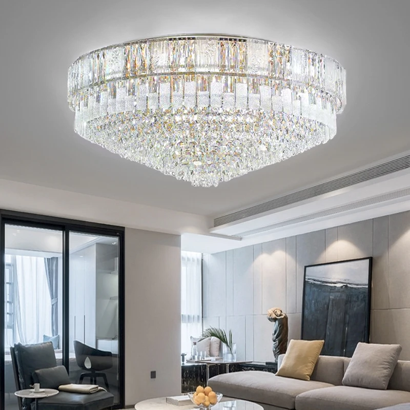 Luxury-Crystal-Silver-LED-Big-Ceiling-Lights-for-Dining-Room-Modern ...