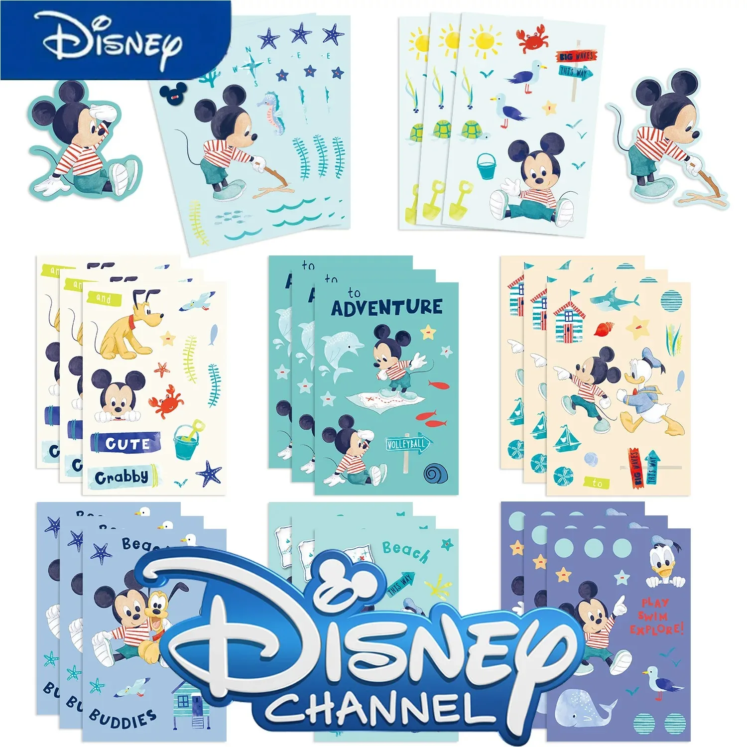 8-16Sheets-Disney-Mickey-Mouse-Puzzle-Stickers-Children-DIY-Game ...