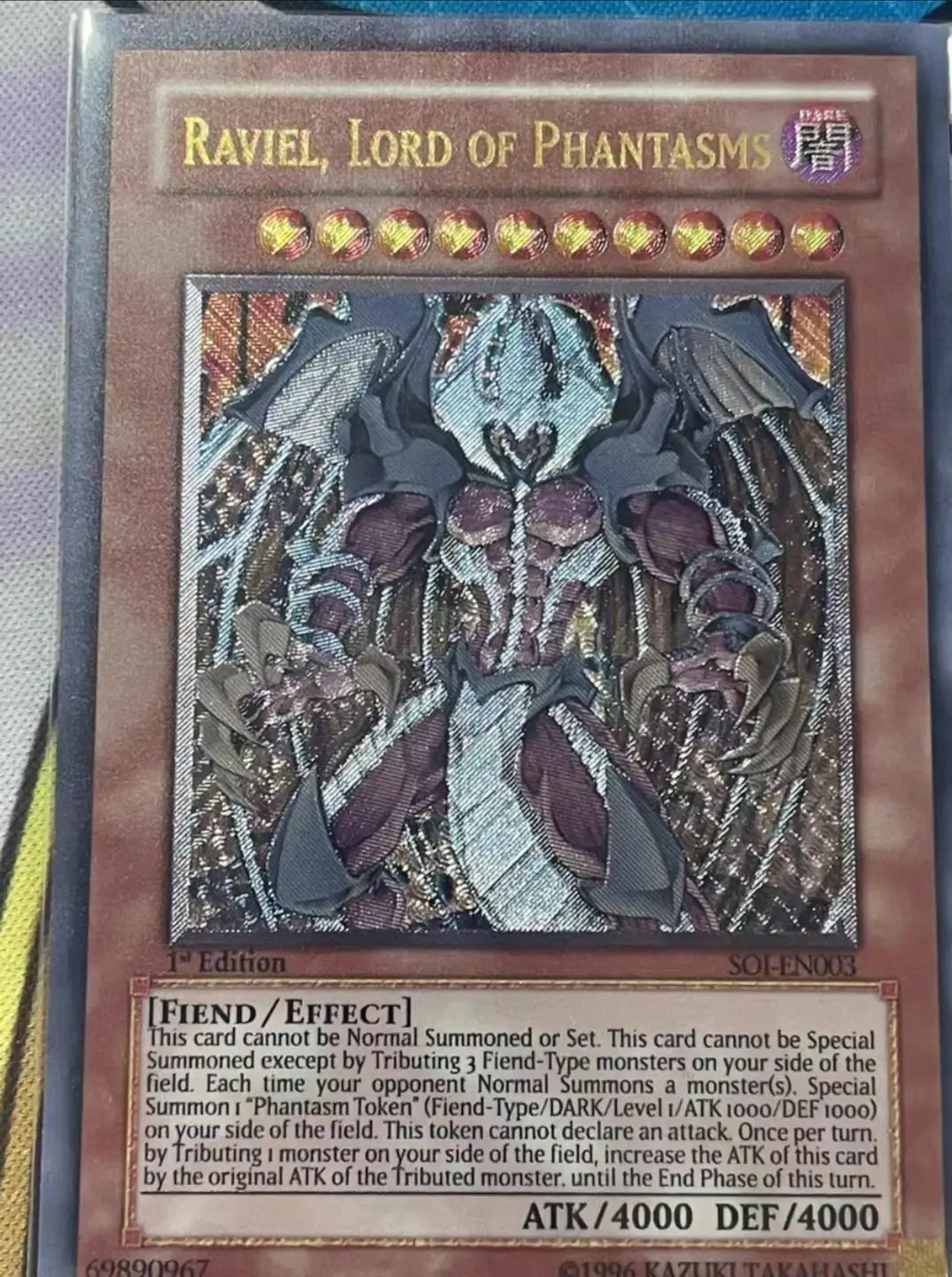 Yu-Gi-Oh Ultimate Rare UL SOI-EN001 Uria, Lord of Searing Flames - verloop.io
