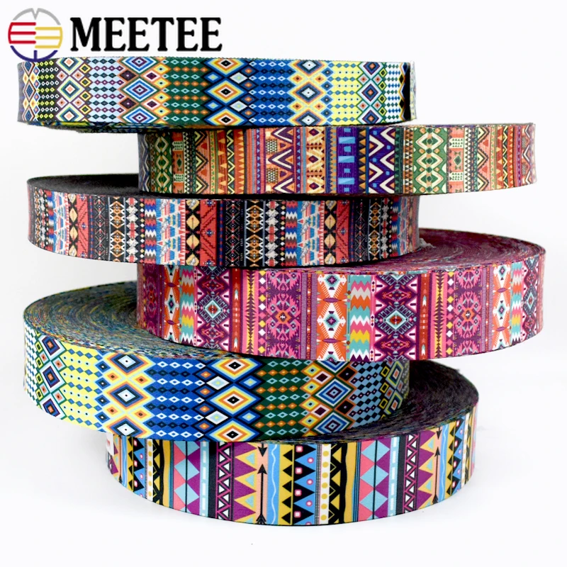 1-5Meters-38-50mm-Jacquard-Webbing-for-Bag-Strap-Printed-Ethnic-Ribbon ...