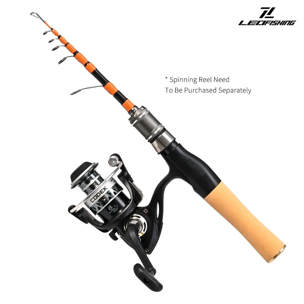 Casting Telescopic fishing rod fiberglass 150cm Portable Fishing Rod ...