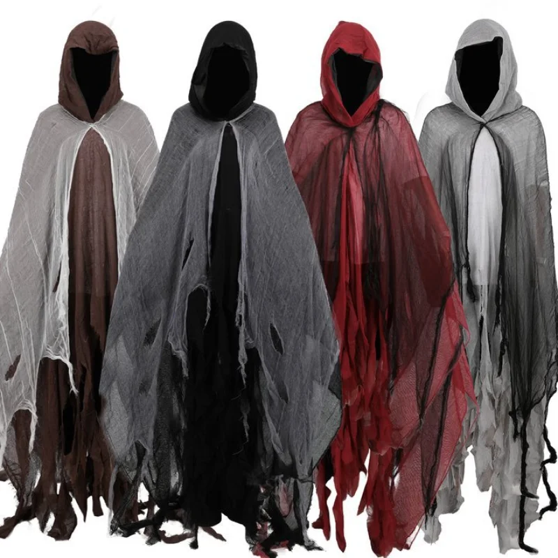1-2-3PCS-Halloween-Cape-Cape-Cos-Dead-Witch-Zombie-Costume-Skull-Cape ...