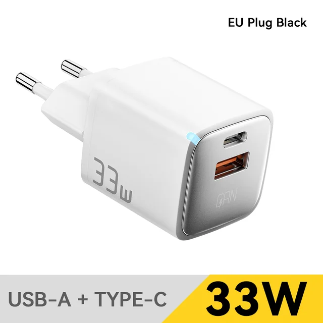 Essager GaN 33W PD Fast Charger USB Type C Charger For iPhone 14 13 Pro Max Macbook Quick Charge ...