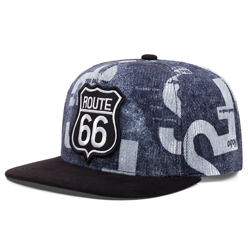 Men-s-Hats-American-Route-Snapback-Cap-Men-66-Badge-Baseball-Caps-For ...