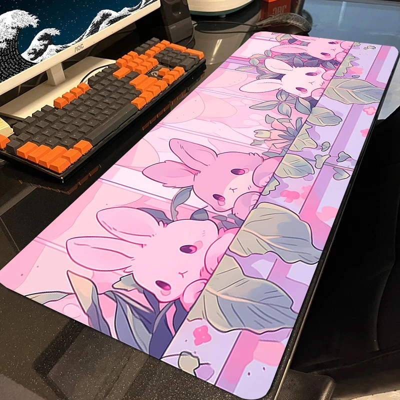 Cute-Rabbit-Mouse-Pad-Kawaii-Cartoon-Animal-XXL-Mouse-Mat-Game-Desk ...