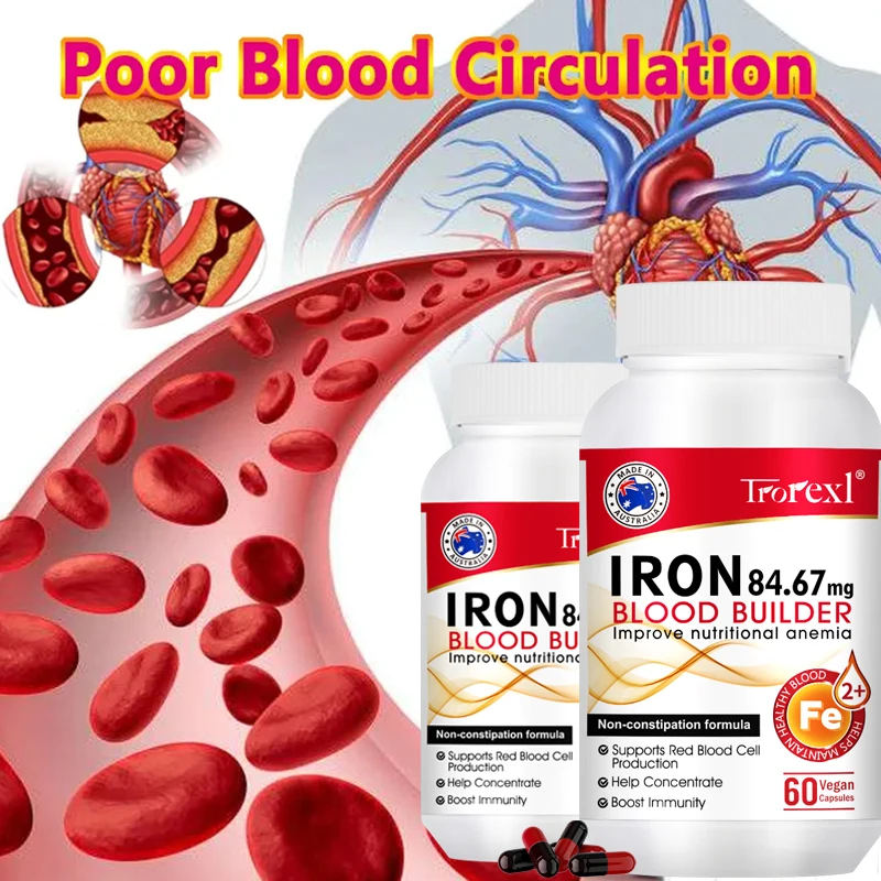 Trorexl-Natural-Blood-Builder-Iron-Supplement-and-Support-for-Healthy ...