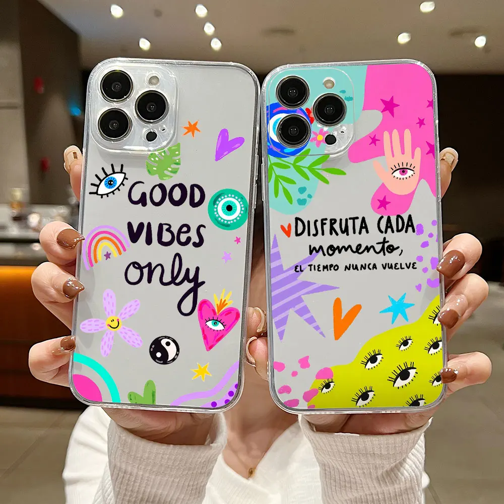 Chic Y2K Lucky Blue Evil Eye Phone Case Cover for OPPO A73 2020 (T ...