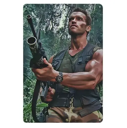 Predator-Arnold-Schwarzenegger-Movie-Photo-Metal-Poster-Tin-Sign ...