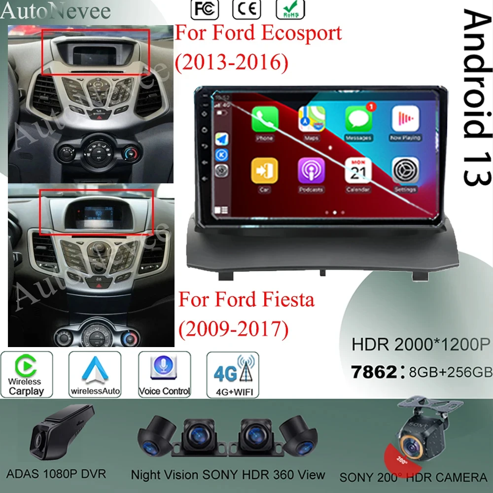 Android-7862-para-Ford-Fiesta-MK7-2009-2017-para-Ford-Fiesta-MK7-2013 ...