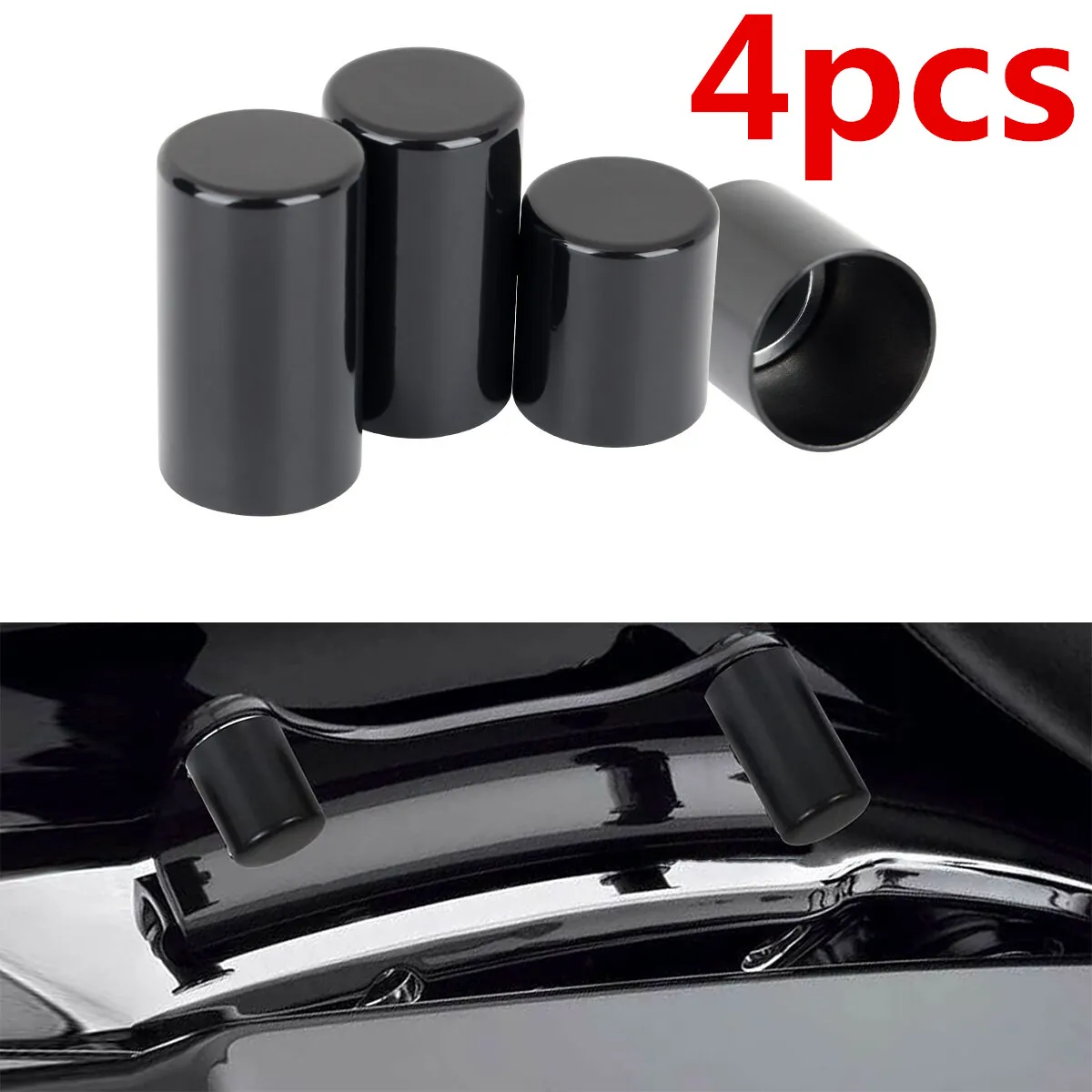 4pcs Motorcycle Docking Hardware Point Cover For Harley Touring Dyna ...